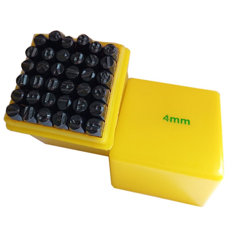 36 stk 4mm stål nummer symbol stempel stempel brev... – Grandado
