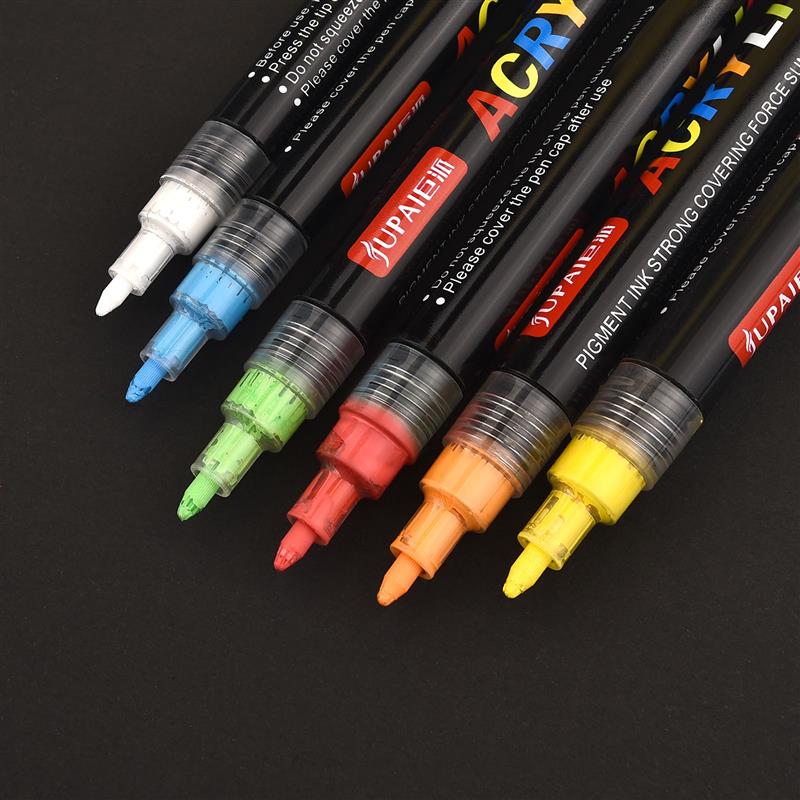 19 Colors Art Marker Acrylic Paint Brush Pen Rock ... – Grandado