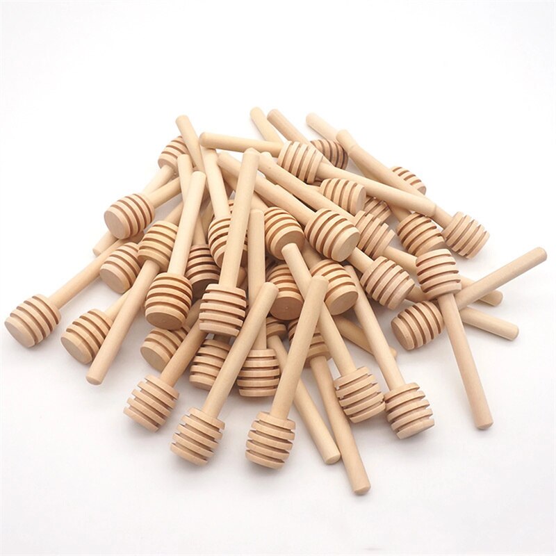 10/50/100Pcs Houten Roerstaafjes Honing Dipper Hou... – Grandado
