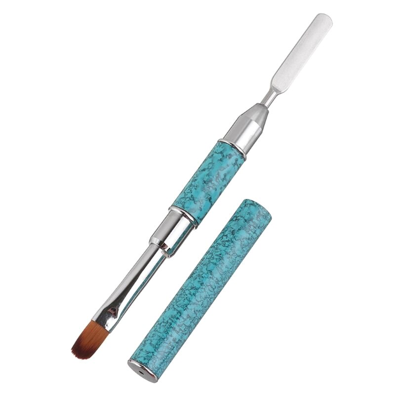 Dual-Ended Nail Art Brush Spatula Stick Acrylic UV... – Vicedeal