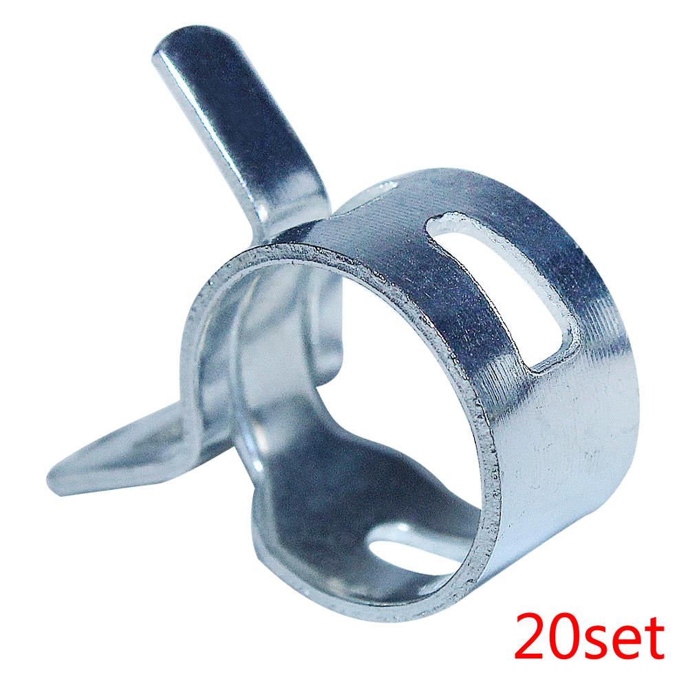 20 x Spring Clip Action Fuel Hose Line Clamps Fast... – Grandado