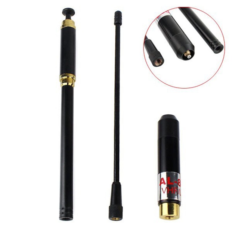 Telescopic Radio Antenna AL-800 144/430MHz SMA-M f... – Grandado