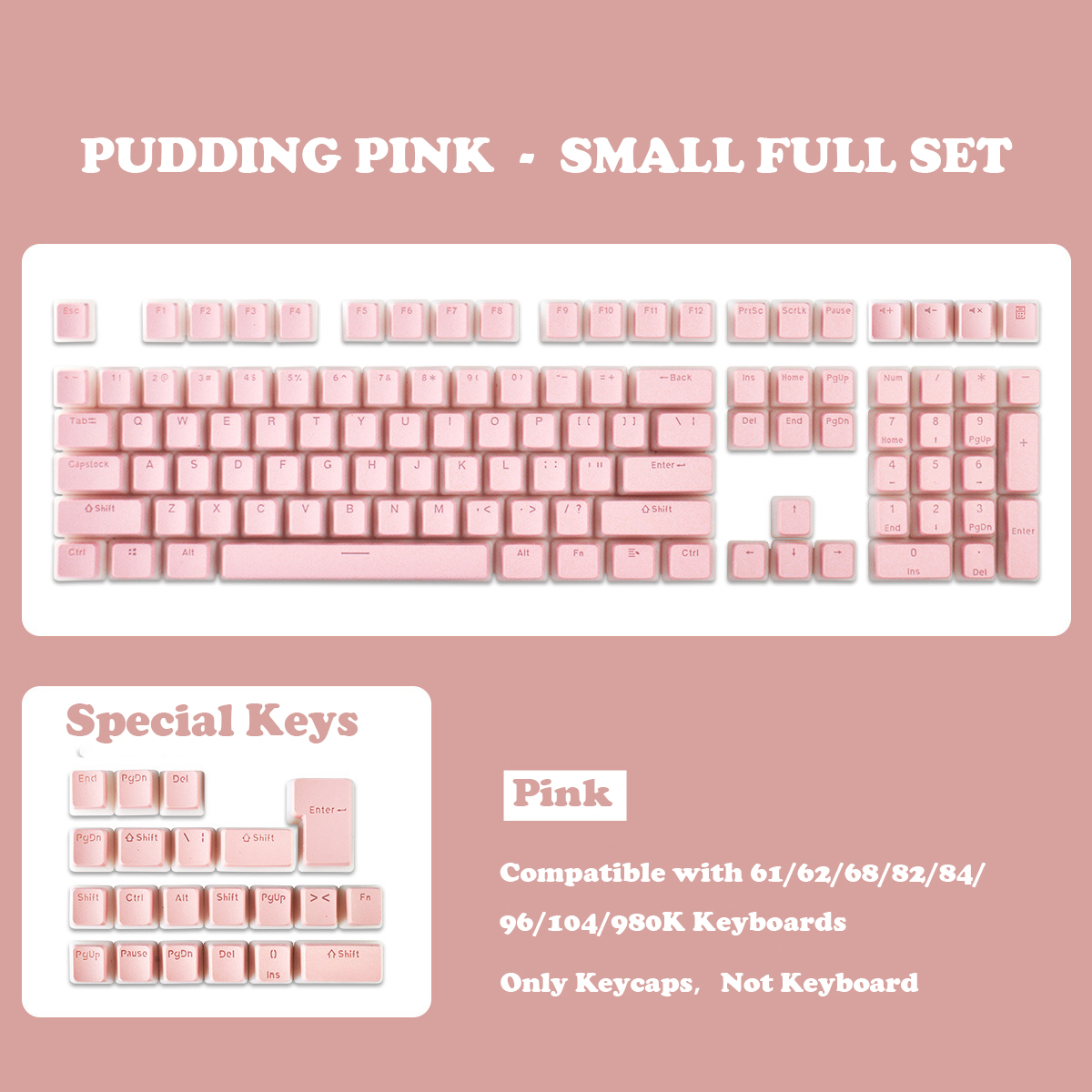 129 Keys Pudding Keycaps OEM Profile PBT Double Sh... – Grandado