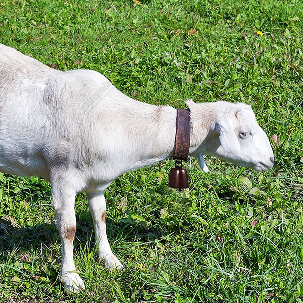 Cow Horse Sheep Grazing Copper Bells Small Brass B... – Grandado