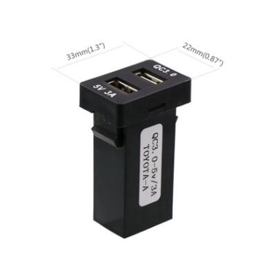 Dc12v dubbla usb qc3.0 laddare biluttag adapter s... – Grandado