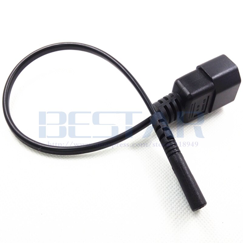 Iec 320 C14 Male Plug To Iec C7 Female Short Ac Po Vicedeal