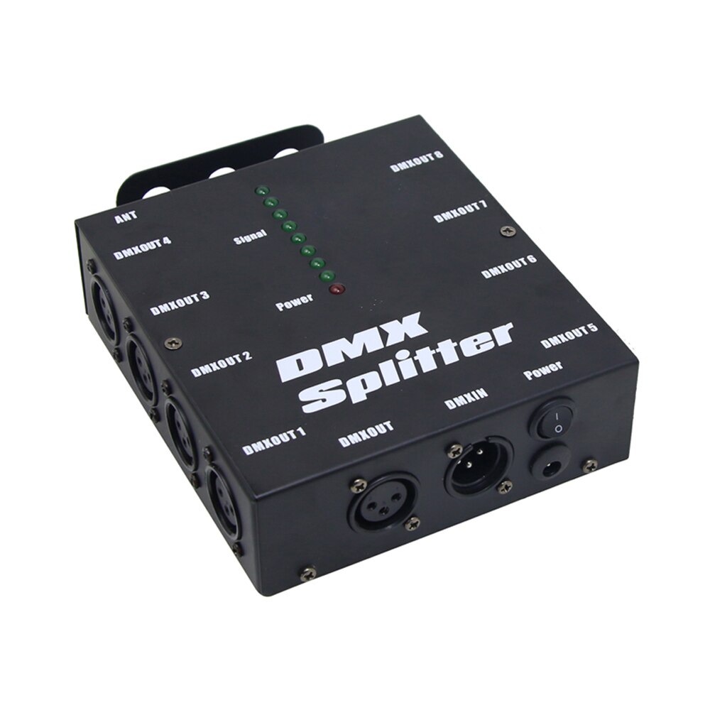 8 Way Isolated DMX Splitter Signal Amplifier Distr... – Grandado