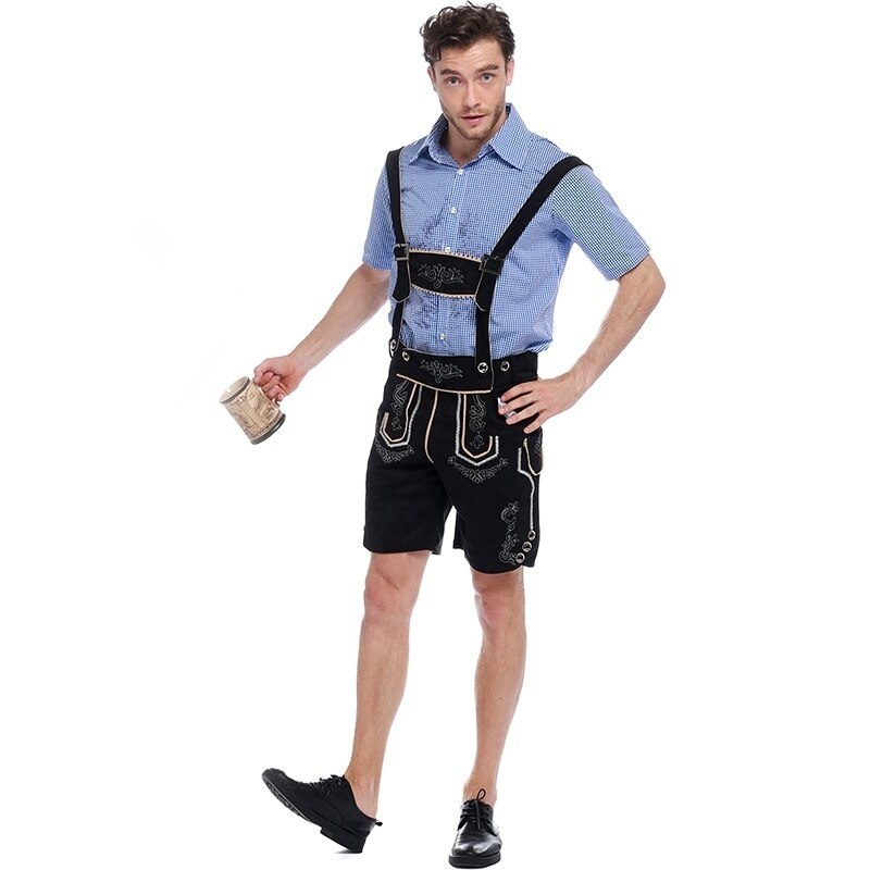 German Beer Men Fancy Costume Bavarian Lederhosen ... – Grandado