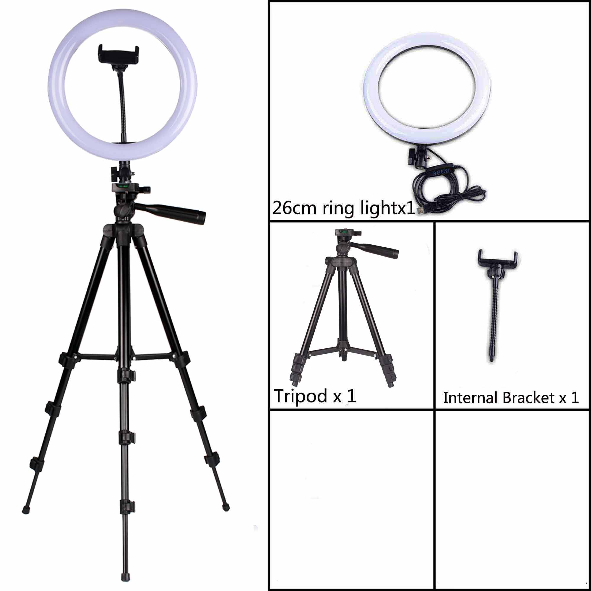 10inch 26 CM USB Ring Light LED Lamp with Selfie S... – Vicedeal