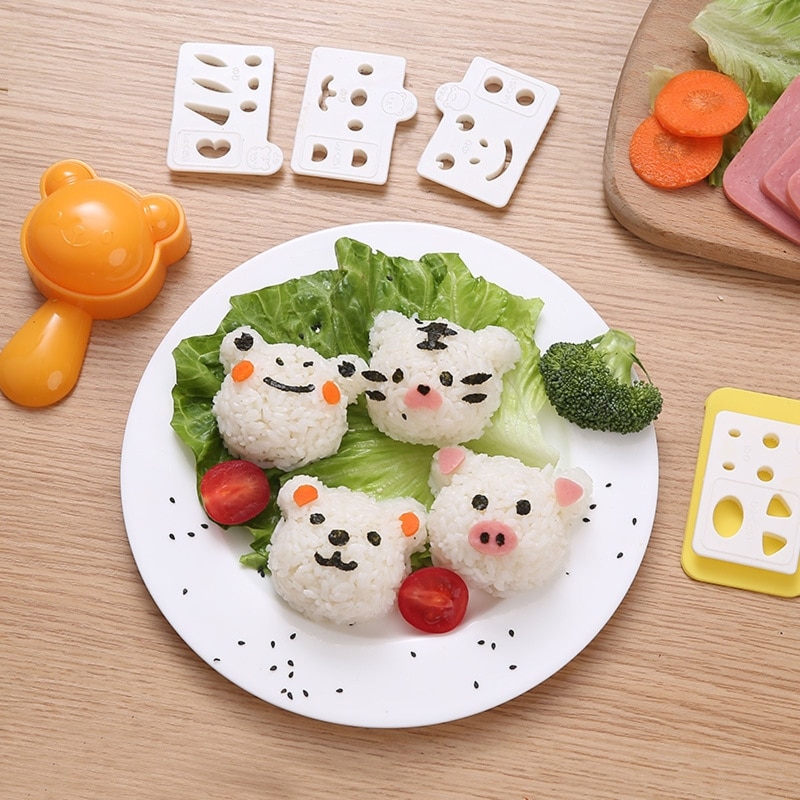 Cute Animal Shaped Rice Ball Mold Onigiris Mold Su... – Vicedeal