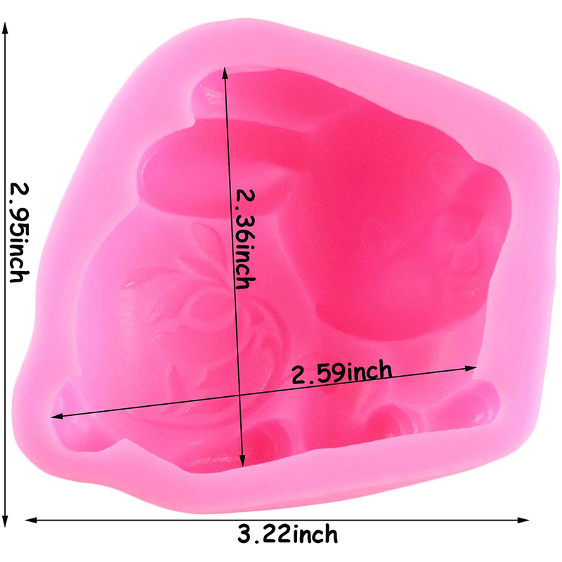 Rabbit Silicone Zeep Mold Paasdag Bunny Mould Voor... – Vicedeal