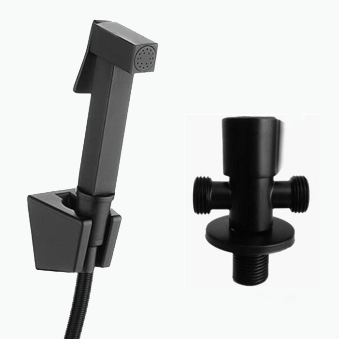 black angle valve and Toilet Bidet square Sprayer ... – Grandado