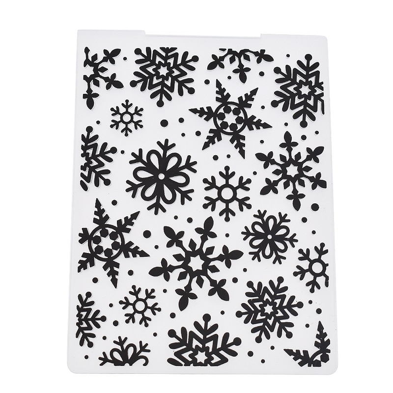 Snowflake Plastic Embossing Folders Paper Cards Te... – Vicedeal