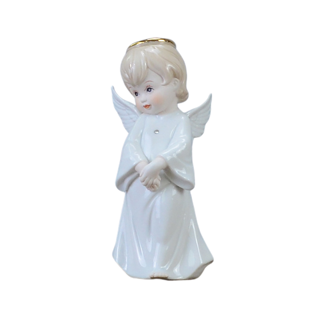 Ceramic Small Angel Decoration Figure Shaped Craft... – Grandado
