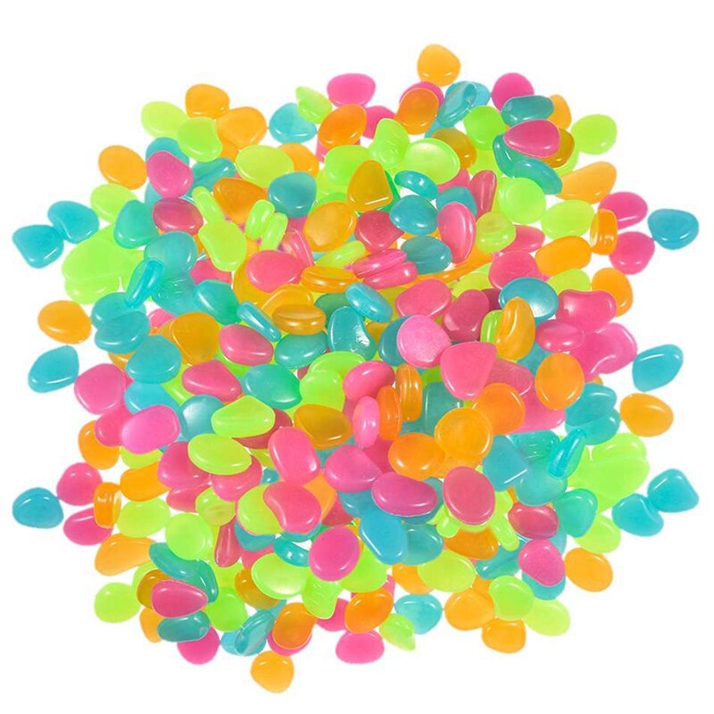 500Pcs in Dark Garden Glowing Pebbles for Walkway ... – Grandado