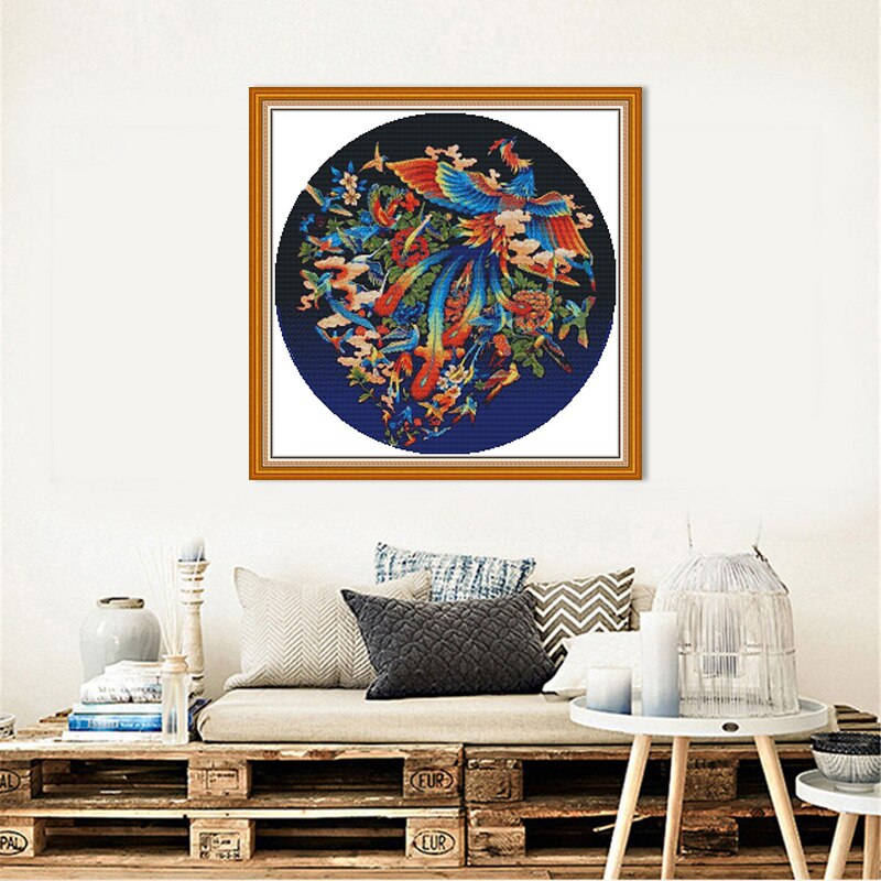 Birds Pay Homage Patterns Aida Canvas Cross-stitch... – Grandado