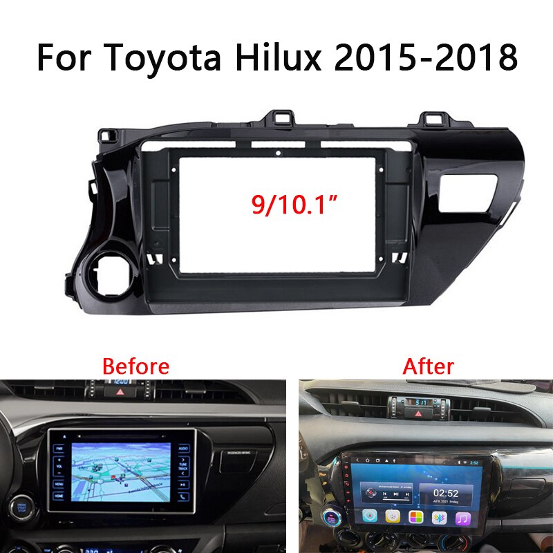 2 Din Car Radio Fascia For TOYOTA Hilux Auto Stere... – Grandado