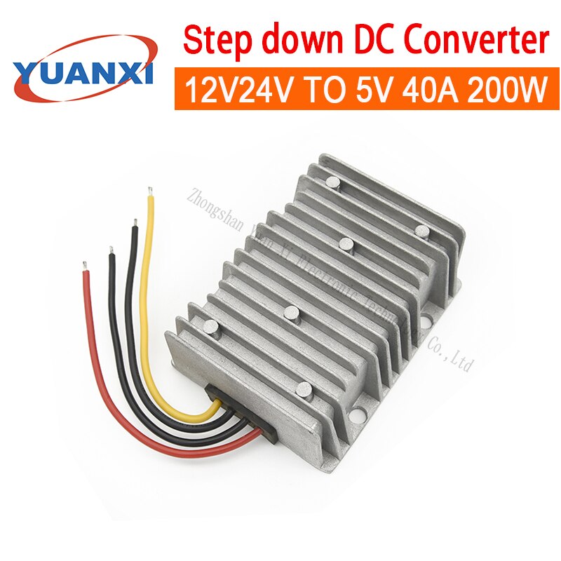 200W Step down DC converter 12V 24V TO 5V 40A 200W... – Grandado