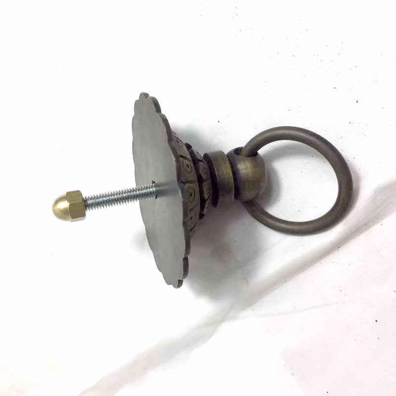 COTOM Small brass handle round door knob door knoc... – Grandado
