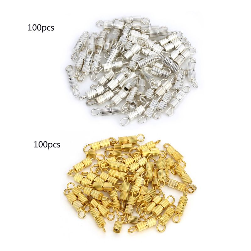 100Pcs Screw Type Barrel Clasp Necklace Bracelet C... – Vicedeal