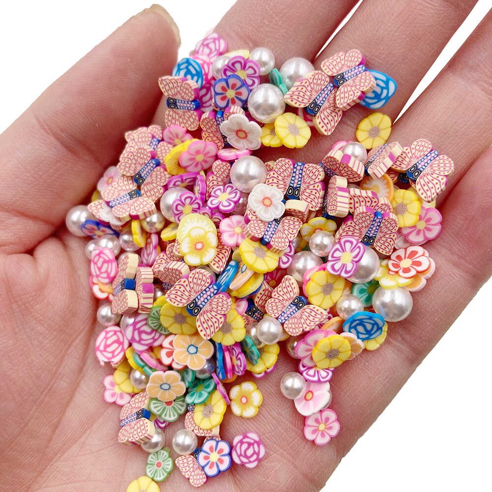 100g Colorful Butterfly Clay Slices Polymer Clay S... – Vicedeal