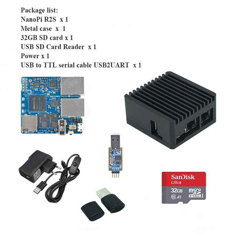 NanoPi R2S OpenWrt system RK3328 mini routeur doub... – Grandado