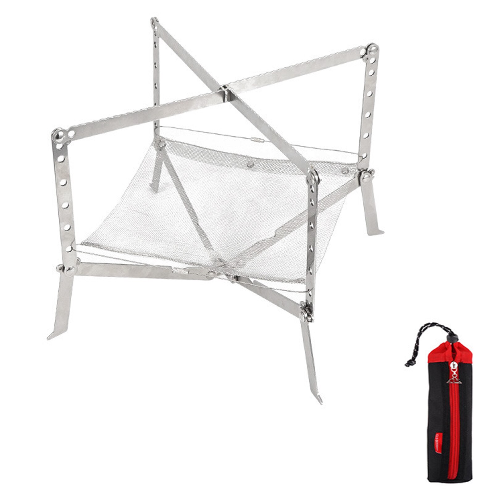 Draagbare Fire Frame Rvs Fire Frame Camp Cook Stov... – Vicedeal