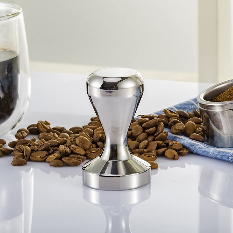 Edelstahl Kaffee Tamper 49mm 51mm 58mm Flache Basi... – Vicedeal