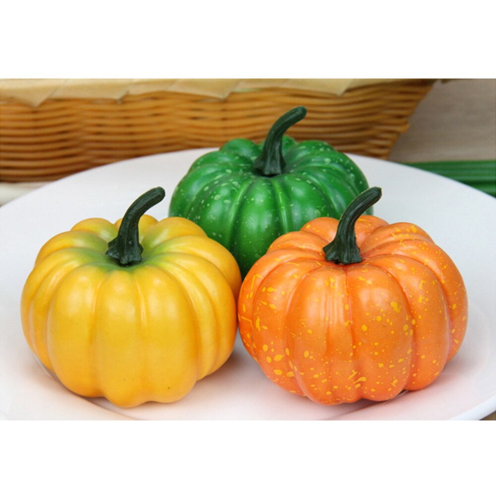 3 Pcs Artificial Pumpkins Portable Simulation Fall... – Grandado