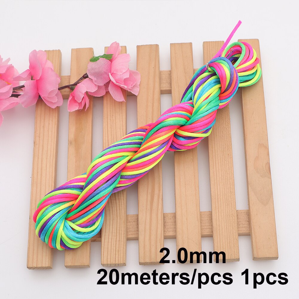Macrame Nylon Cord Kumihimo Rainbow Diy Handmade B... – Grandado