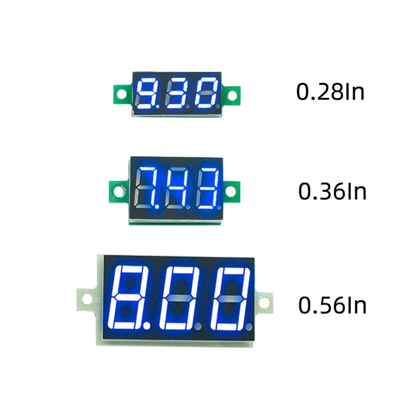 Digitale Voltmeter Module Dc 4.5V-30V 2-Draads Led... – Grandado