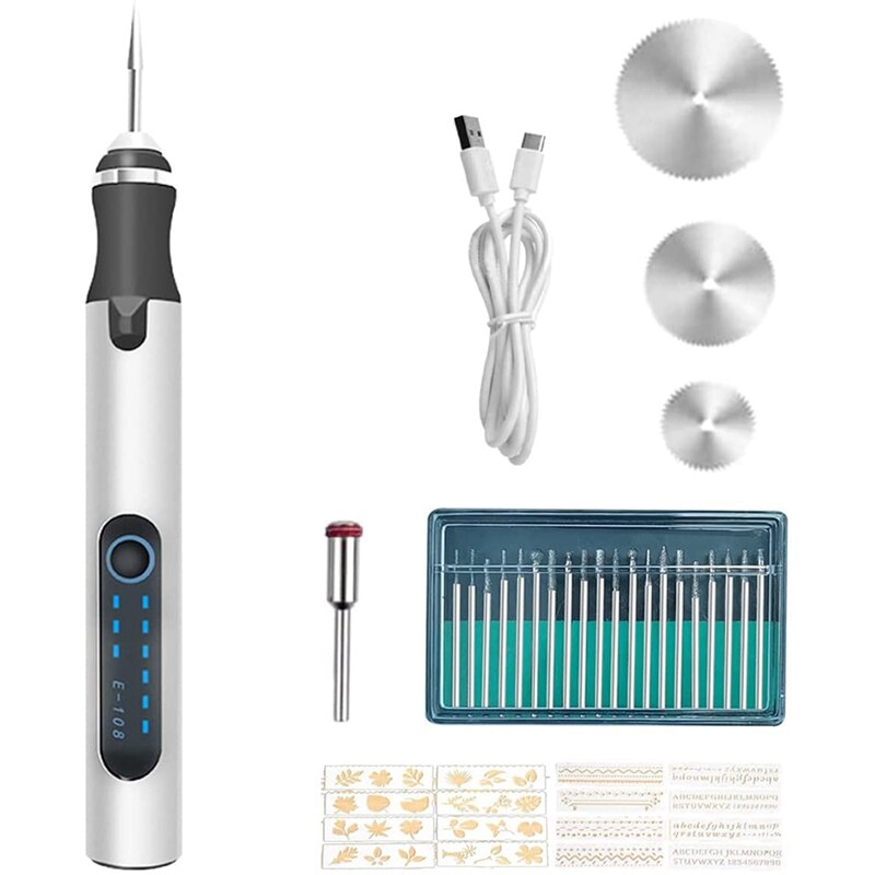 Outil rotatif sans fil-stylo à graver Rechargeable... – Grandado