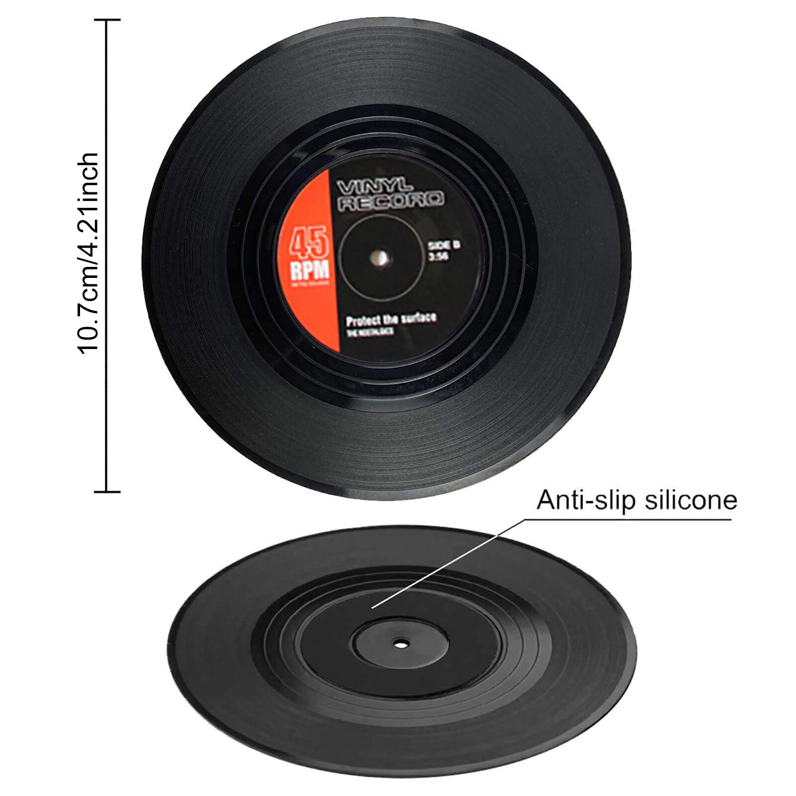 Retro Vinyl Coasters Drinks Table Cup Mat Home Dec... – Vicedeal