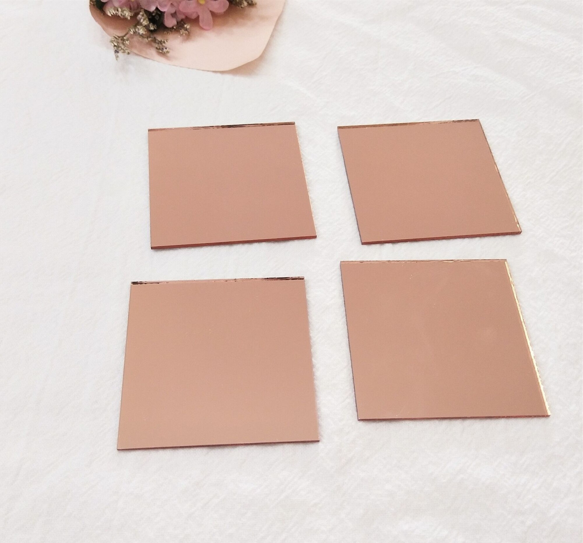 30 Pieces Square Mosaic Mirror Tiles,DIY Square Mi... – Vicedeal