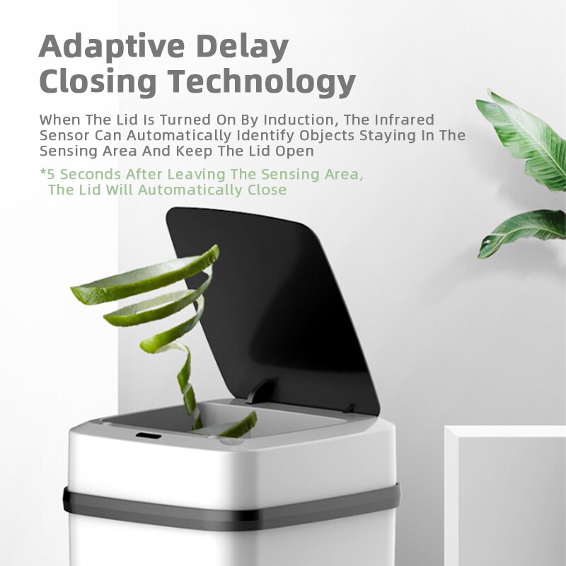 Smart induktion papperskorg trådlös sensor automat... – Grandado