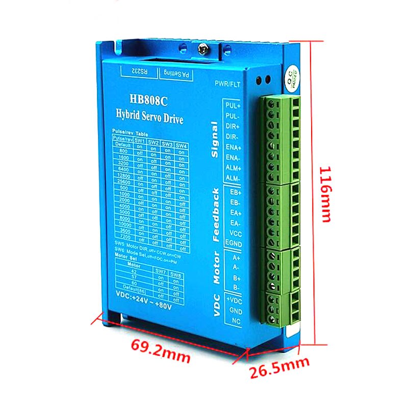 HB808C Nema 17 23 24 AC18-80V 2 phase Closed Loop ... – Vicedeal