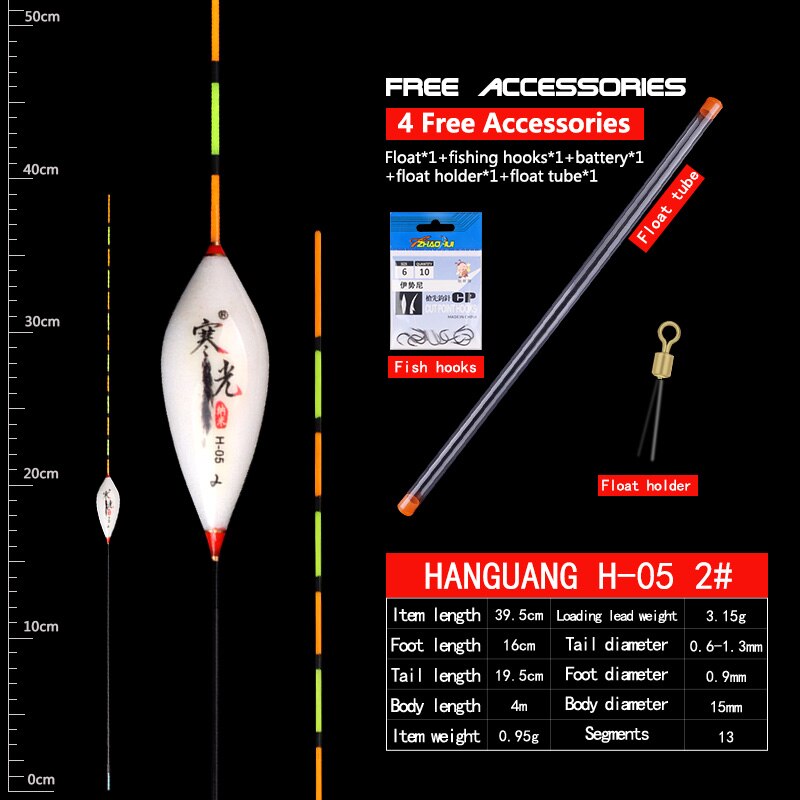 Crucian foretrukne fiskeri flyder 1-3# flad lang ... – Grandado