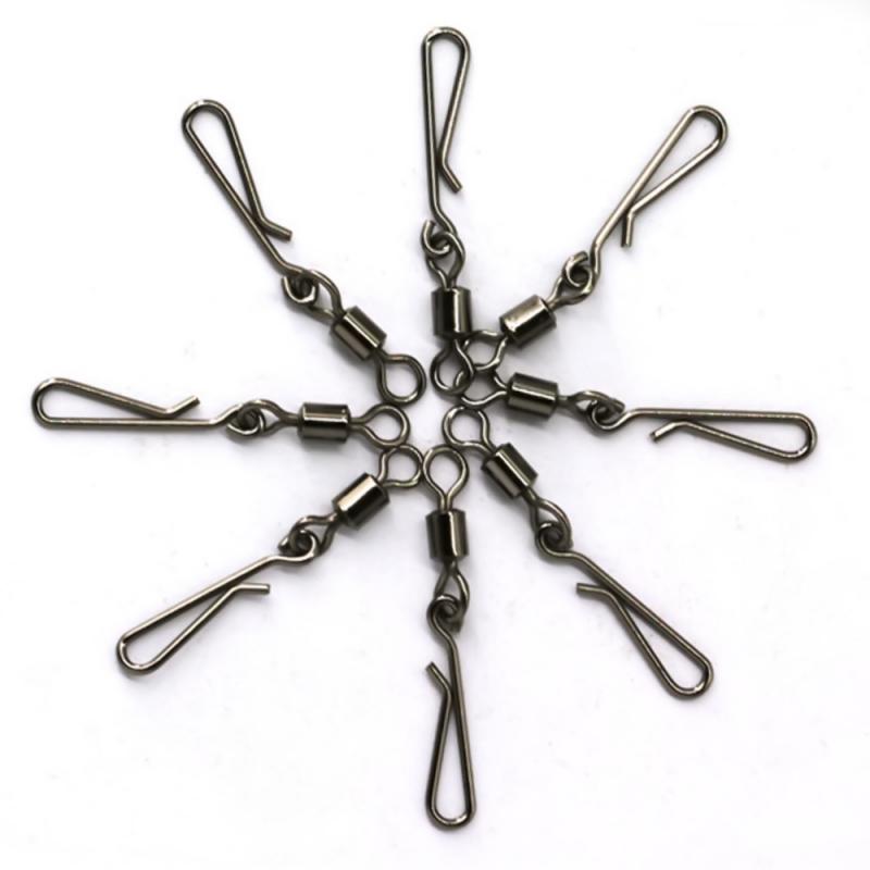 50pcs Swivel Rolling Swivel With Coastlock Snap Ho... – Grandado