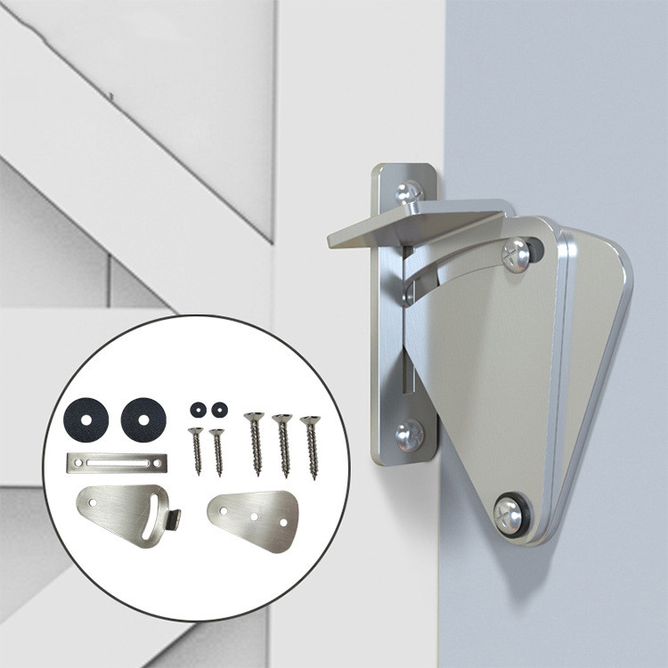 1set Sliding Barn Door Lock stainless steel Pocket... – Grandado