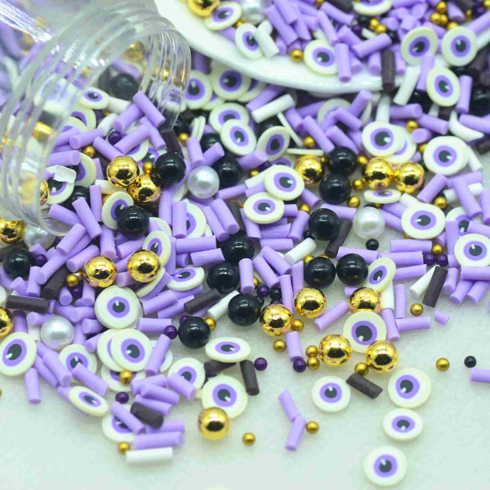 Polymer Clay Halloween Party Evil Eye Sprinkles-Sl... – Vicedeal
