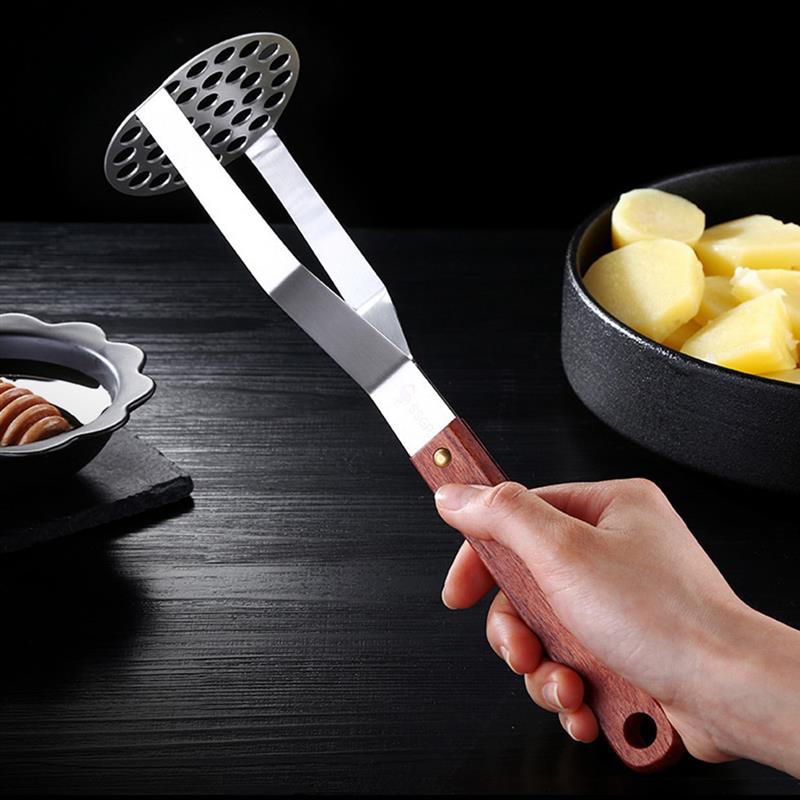 Stainless Steel Pusher / Potato Masher With Broad ... – Vicedeal
