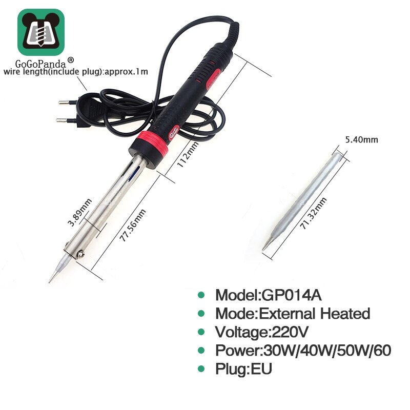 Electric Solder Iron 220V External Heat Handtools ... – Vicedeal