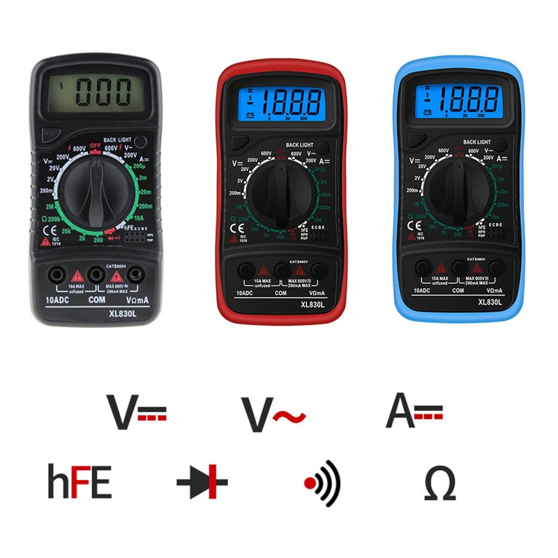 Digital Multimeter with Bracket AC DC Voltmeter Oh... – Vicedeal