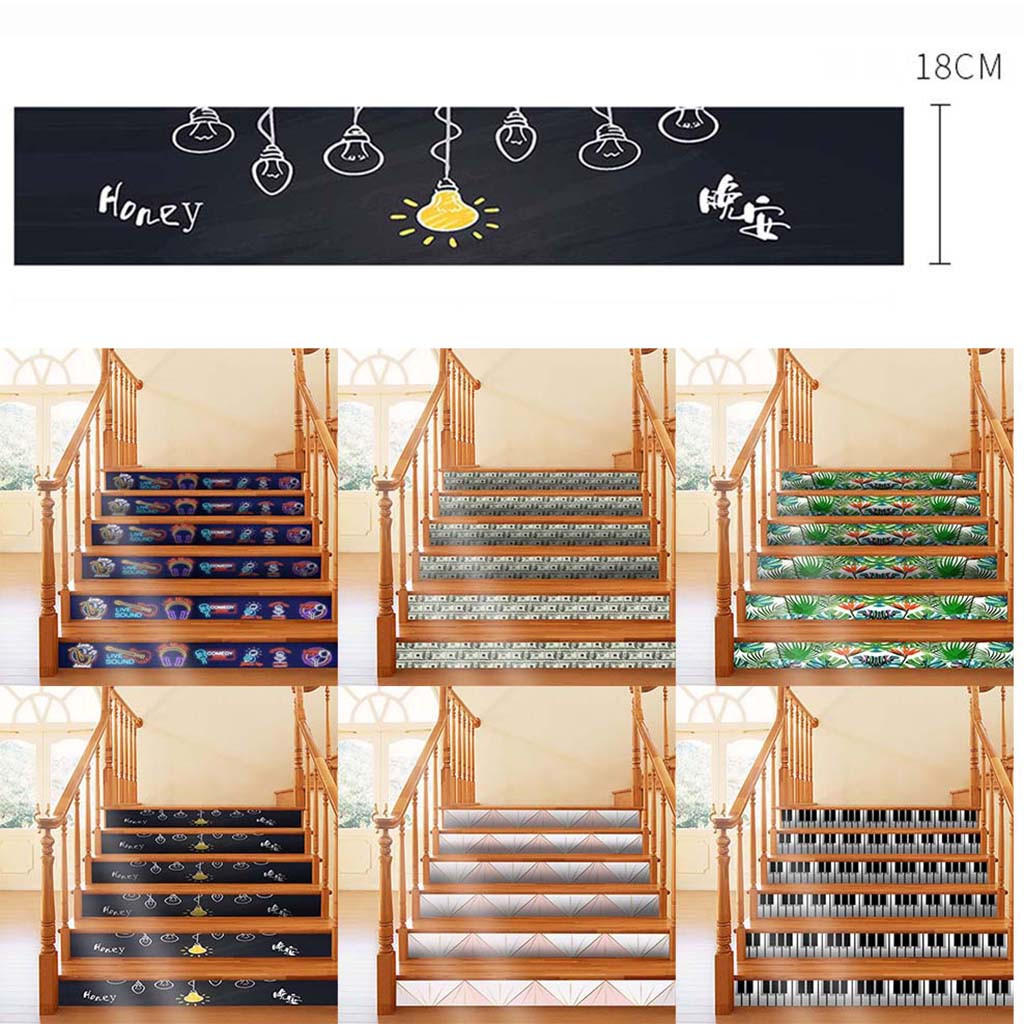 DIY Trappen Stickers Muursticker Val Stickers stic... – Vicedeal