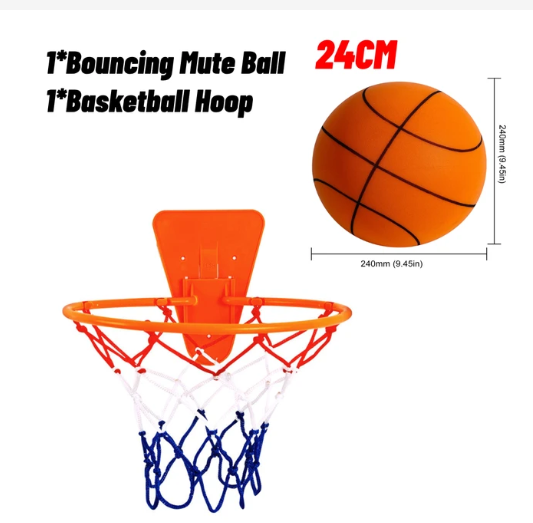 Kids Bouncing Mute Silent Basketball Squeezable Mu... – Grandado