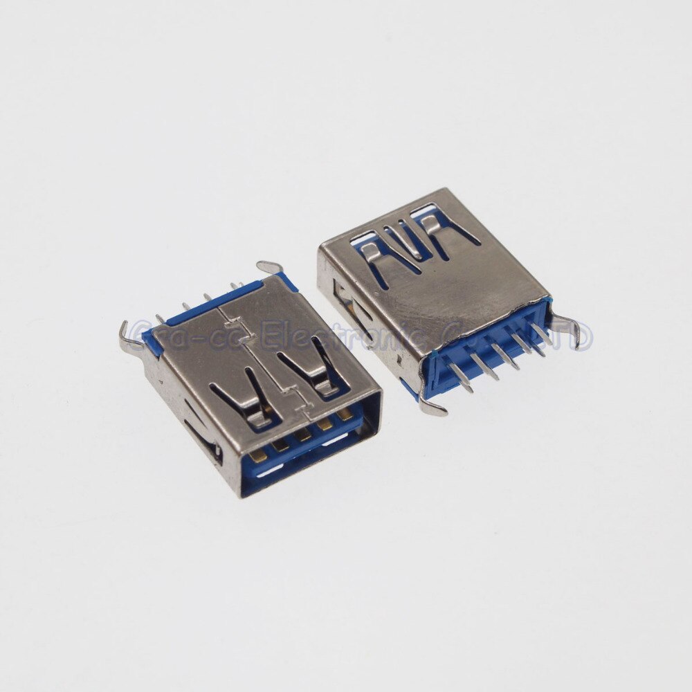 USB 3.0 connector A female socket 180-degree verti... – Vicedeal