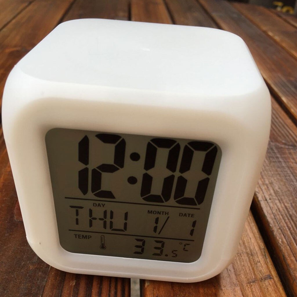 Alarm Clock Cool LED Clock Popular Pattern Night L... – Grandado