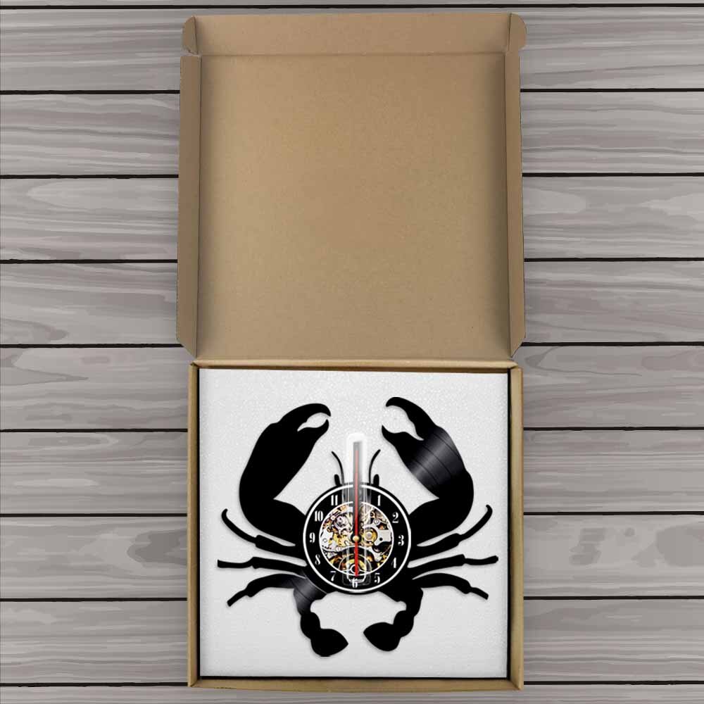 Crab Clock Animal Clock Cancer Sign Clocks Kitchen... – Grandado