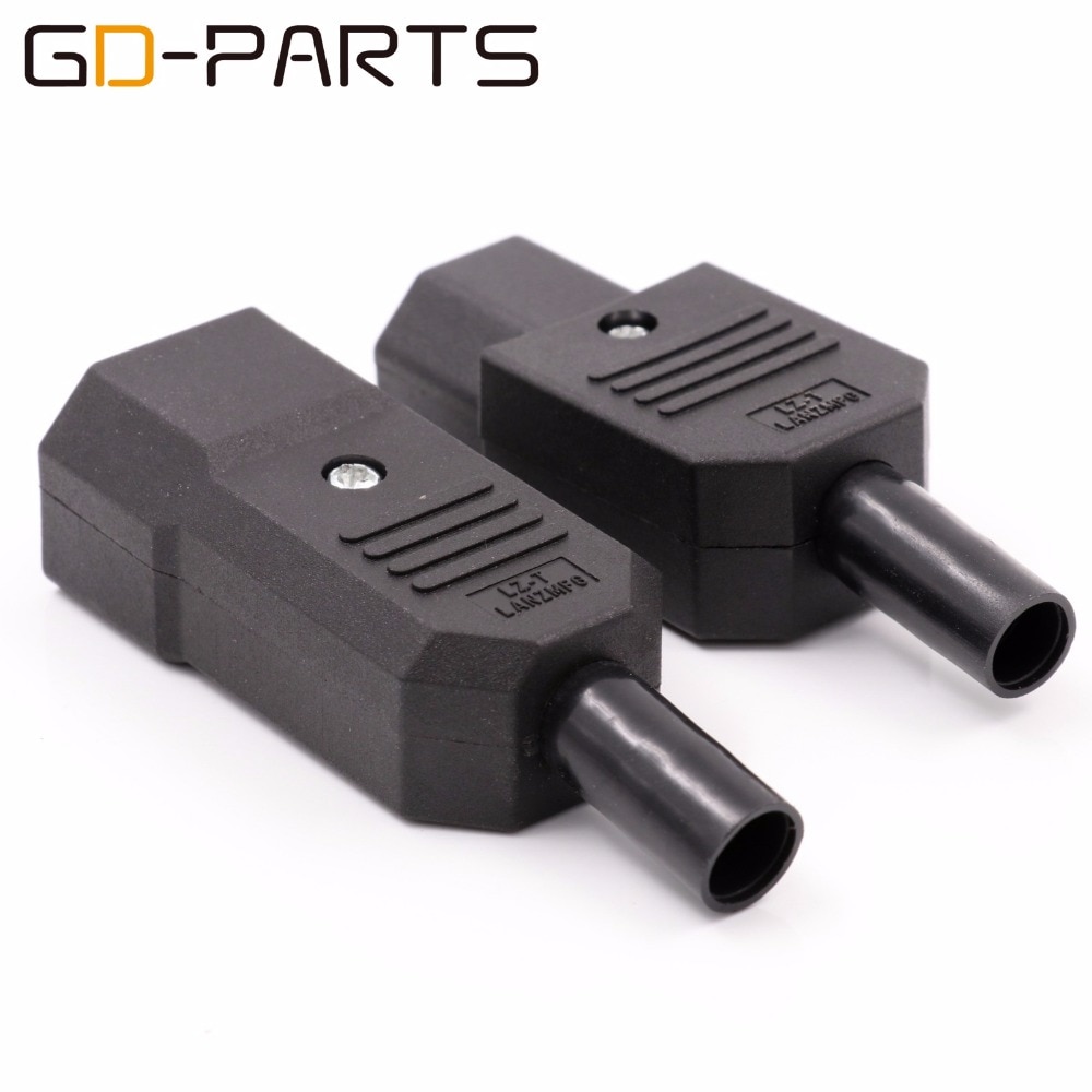 Gd Parts Iec320 C14 Male Female Power Plug Connect Grandado