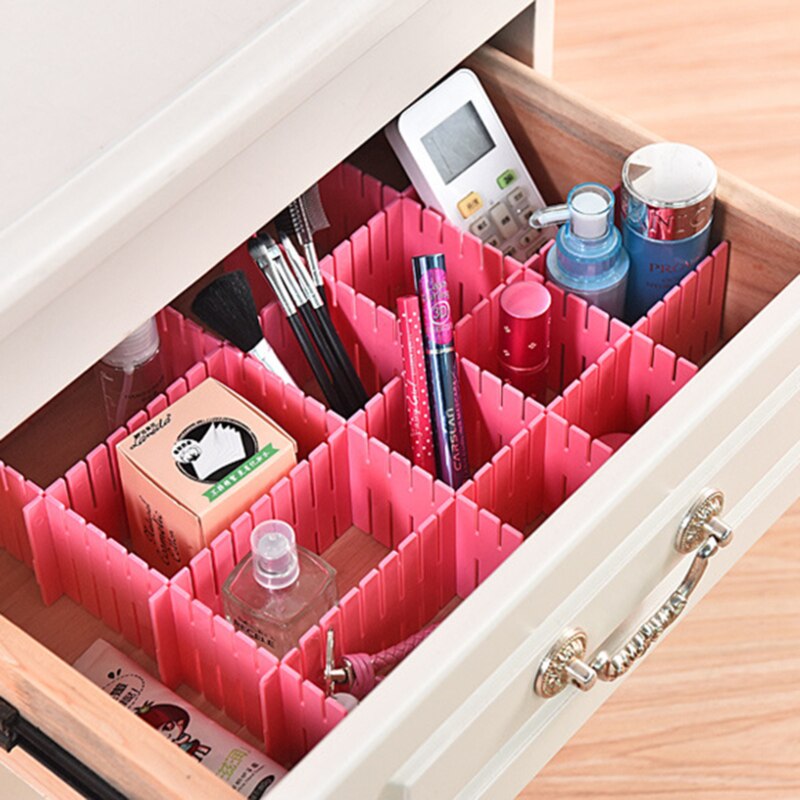 4 Pcs/Set Plastic DIY Grid Drawer Adjustable Separ... – Vicedeal
